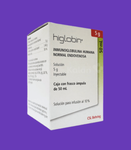 HIGLOBIN 5GR C/1 FRASCO AMPULA 50ML INMUNOGLOBULINA HUMANA NORMAL ...